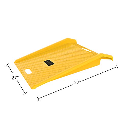 Curb Ramp, Portable Poly Ramp With 1000lbs Weight Capacity, 650lbs ...