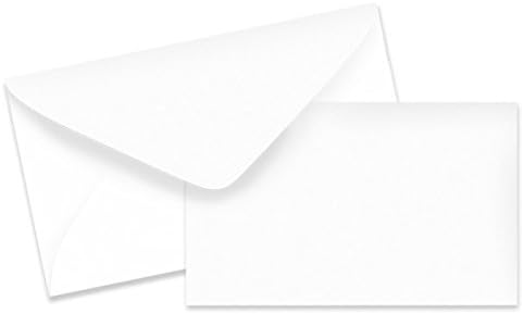 Amazon.com: 100 Plain White Card/Envelope Packs3-1/2" x 2-1/4" Card (3 ...