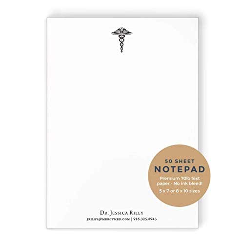 Amazon.com: CADUCEUS NOTEPAD - Personalized Medicine Doctor Med Student ...