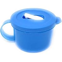 Amazon.com | Tupperware Medium Blue Crystalwave Microwave Soup Mug 16 ...