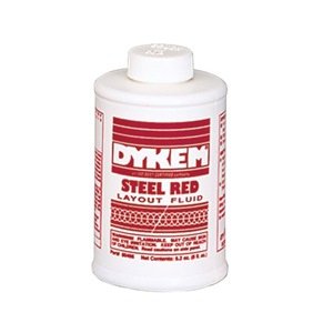 Amazon.com: Dykem 04968 Red Layout Fluid - 8 oz Brush-In-Cap Bottle ...