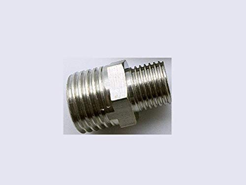 Amazon.com: Metric Hydraulic Male Fitting M16 x 1.5 M16X1.5 to M12 x 1.25 M12X1.25 Stainless ...
