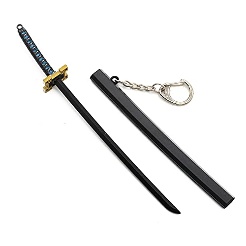 Demon Slayer Muichiro Sword with Scabbard Keychain, Mist Breathing Mist ...
