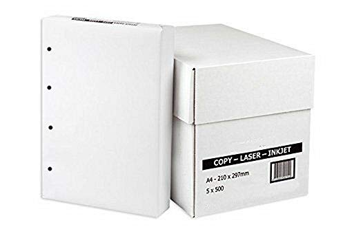 A4 Extra White Plain Paper 80gsm 4 Hole Punched Printer Print Copy ...