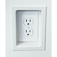FastCap Electrical Trim Ring Cover for single outlets in white ...
