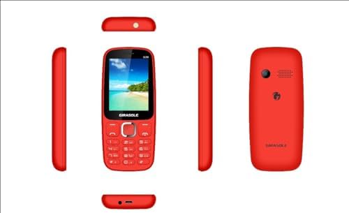 G30-2.4 inch dual SIM mobile phone from Girasol (red) with free ...