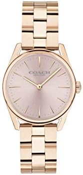 Coach MODERN LUXURY WOMENS PINK DIAL IONIC PLATED CARNATION GOLD STEEL ...