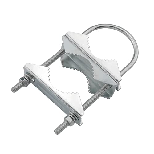 Double Antenna Mast Clamp DGHAOP U-Shaped Mounting Bracket for TV CB ...