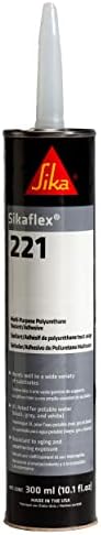SIKA - Sikaflex-221, Black, Multi-Purpose Sealant/Adhesive, Polyurethane Fast Curing Sealant, 10 ...