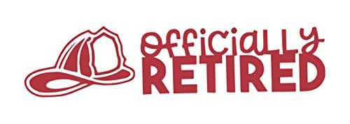Amazon.com: Custom Officially Retired Firefighter Vinyl Decal - Fireman ...