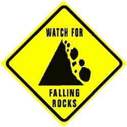 Amazon.com: WATCH FOR FALLING ROCKS highway road sign: Home & Kitchen
