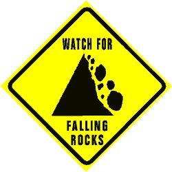 Amazon.com: WATCH FOR FALLING ROCKS highway road sign: Home & Kitchen
