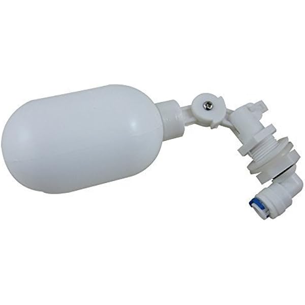 2 Pack 1/4 Inch Water Filter Float Ball Valve Adjustable Float Valve ...