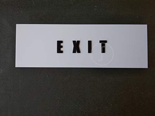 Buy fingerz Exit 3D Letters Acrylic Sign Board for Hospital Office ...