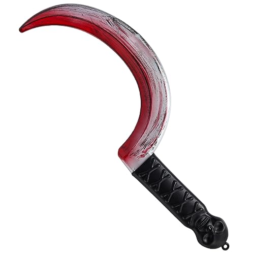 Spooktacular Creations Halloween Fake Sickle Plastic Sickle Weapon Toy ...