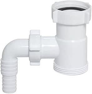 Drain Waste Trap Pipe Extension Connector 1 1/2" BSP with Dishwasher ...