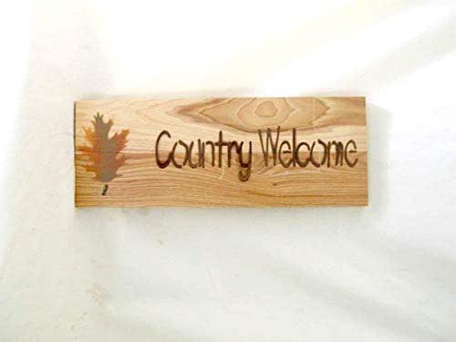 Amazon.com: Country Welcome Sign Reclaimed Wood Plaque : Handmade Products