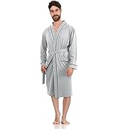 NY Threads Luxurious Men's Knit Robe Cotton Blend Dressing Gown ...