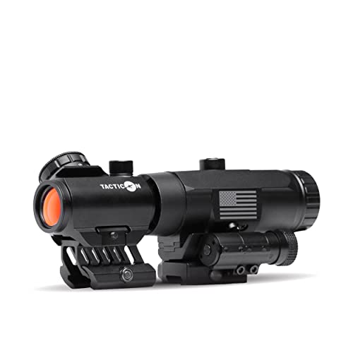 Tacticon Red Dot Magnifier Combo | Falcon V1 3X Red Dot Magnifier and ...