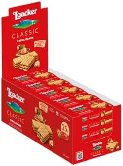 Loacker Classic Napolitaner Hazelnut Wafers 45 g, Pack of 25 price in ...