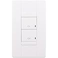 nLight NPODMA WH Low Voltage WallPod Wall Switch, On/Off Control, White ...