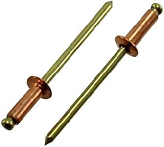 Amazon.com: #42 (1/8" Dia.) Copper Pop Rivets - Grip Range 1/16" to 1/8 ...