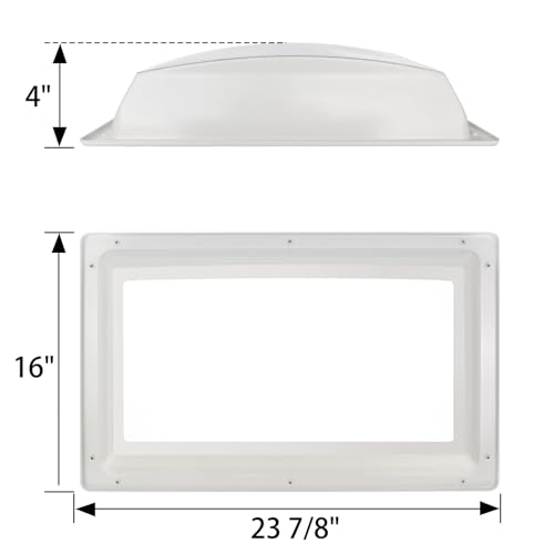 XMK RV Skylight Replacement Inner Dome, 14" X 22" Universal RV Shower ...