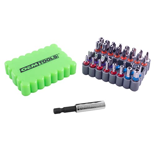 OEMTOOLS 25959 33 Piece Security Bit Set, Includes Spanner, Tri-Wing ...