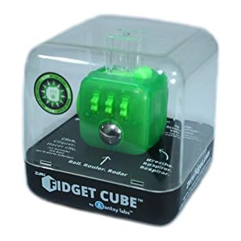 Amazon.com: ZURU Fidget Cube by Antsy Labs - Neon Green Glow in The ...