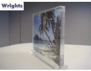 Clear Acrylic Free-Standing Photo Frame (A4L): Amazon.co.uk: Kitchen & Home