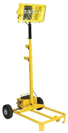 Portable Lighting Cart, Single 1000W Metal Halide, Weatherproof Fixture ...