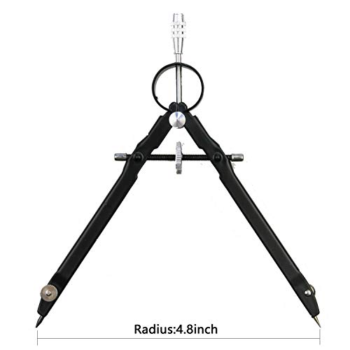 Professional Compass with Lock, Muhuyi Precision Spring Bow Compass and ...