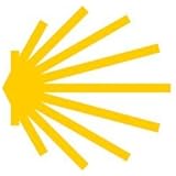 Artimagen Pegatina Flecha Camino de Santiago 90x50 mm.: Amazon.es ...