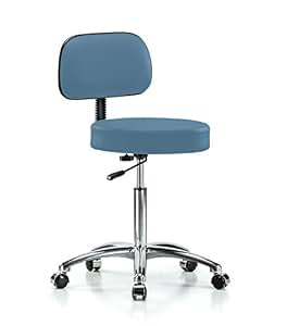 Amazon.com : Perch Walter Chrome Rolling Exam Stool with Adjustable ...