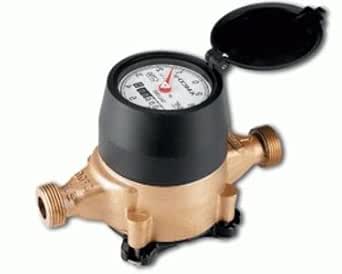 Neptune T-10 3/4" (5/8" x 3/4") Direct Read Bronze Meter w/ Couplings ...
