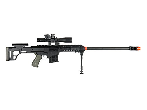 Spring Airsoft Sniper Rifle Gun W Scope Laser Light Bipod UKARMS P1114