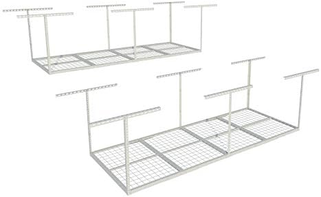 FLEXIMOUNTS 3x8 Overhead Garage Storage Rack,Adjustable Garage Storage ...