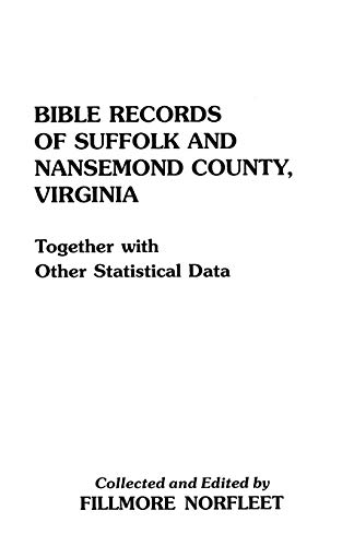 Bible Records of Suffolk and Nansemond County, Virginia: Norfleet ...
