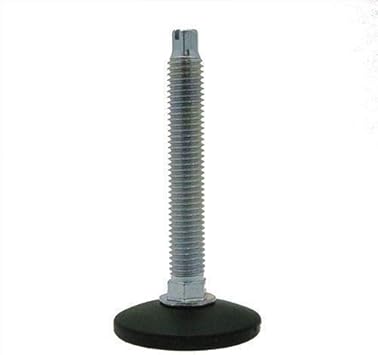 10 Pack of Fixed Adjustable Feet, M10 x 40mm Thread Length, 38mm Base ...