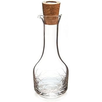 Amazon.com | Single Serving Glass Wine Carafe 6.5 oz - Mini Decanters ...