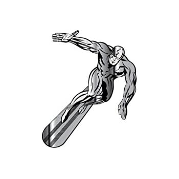 Amazon.com: Sticker Vinyl Decals Silver Surfer Sporting Activities Car ...