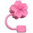 Amazon.com: LZYWOD 1/4pcs Cherry Blossom Straw Cover Cap for Stanley ...