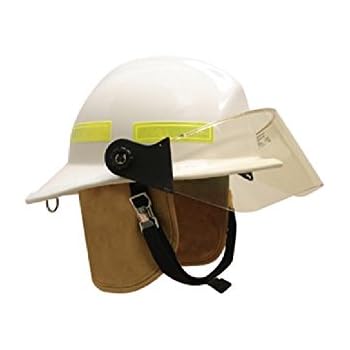 MSA 1044DSW Cairns Fire Helmet with Defender, Standard Flannel Liner ...