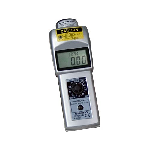 DT-205LR-S12 - LED Contact/Non-Contact Handheld Laser Tachometer with ...