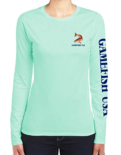 GAMEFISH USA Women's UPF 50 Lightweight Microfiber Moisture Wicking ...