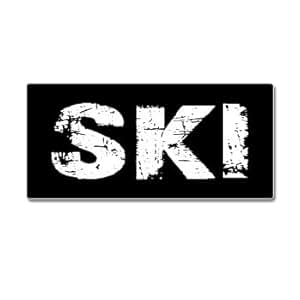Amazon.com: Ski Skiing - Distressed - Window Bumper Sticker: Automotive