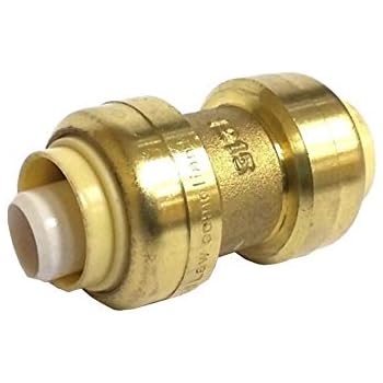 1/2" Push Fit Coupling Connection Fittings - 10 Pack Couplings Brass Fitting Water Tool Bite ...