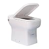 One-piece Dual-Flush Electric Upflush Toilet for Small Space,Remote ...