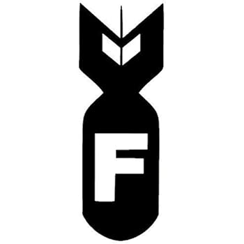 Amazon.com: F BOMB HARD HAT STICKER HELMET STICKER TOOLBOX STICKER ...