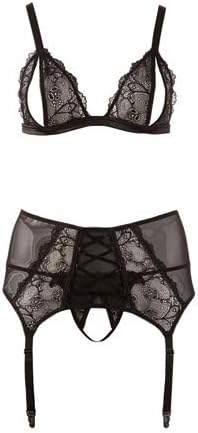 Cottelli Collection 3X-Large Suspender Bra Set for Plus Size: Amazon.co ...